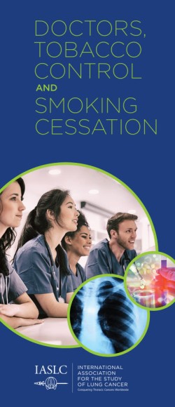 Healthcare Providers, Tobacco Control and Smoking Cessation Brochure ...